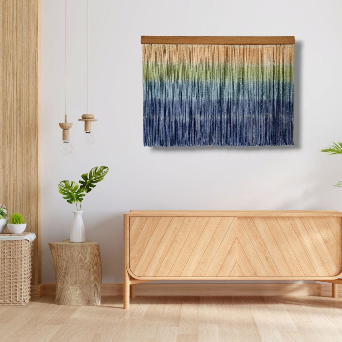 Keewe | Painel "Linhas" / Macrame / Tapete/ Tapeçaria de Parede